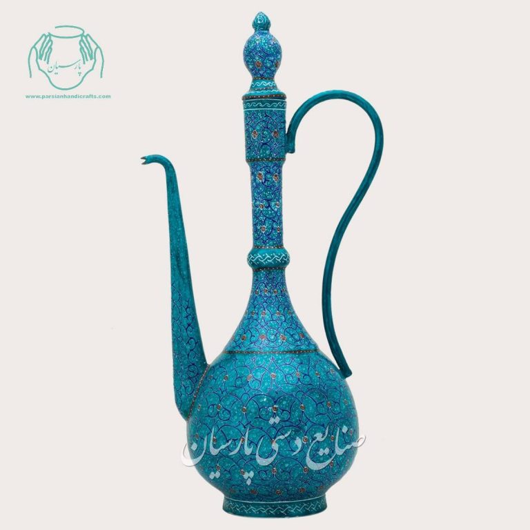 گلابپاش میناکاری بزرگ رنگ سبز فروشگاه صنایع دستی پارسیان اصفهان